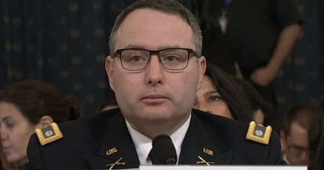 Alexander Vindman Says He Reported Concerns Out Of A Sense Of Duty