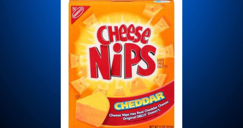 Cheese Nips Being Recalled Due To Possible Plastic Contamination - CBS ...
