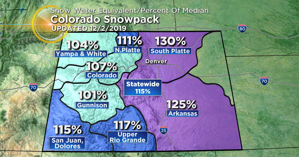 Stormy Holiday Weather Pushed Colorado's Mountain Snowpack Above Normal ...