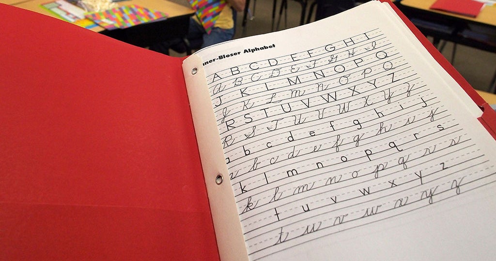 NJ Bill Would Require Elementary School Students To Learn Cursive - CBS ...