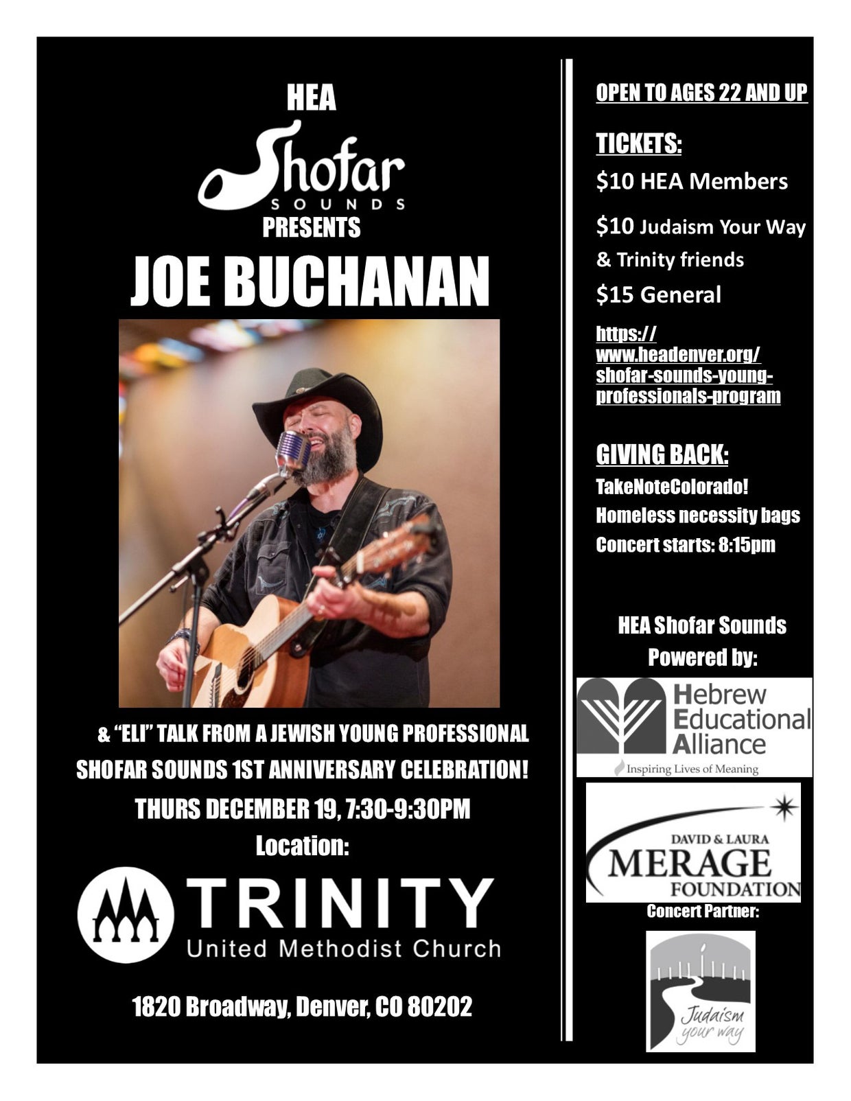 Joe Buchanan To Perform At Special Interfaith Event Which Will Help ...