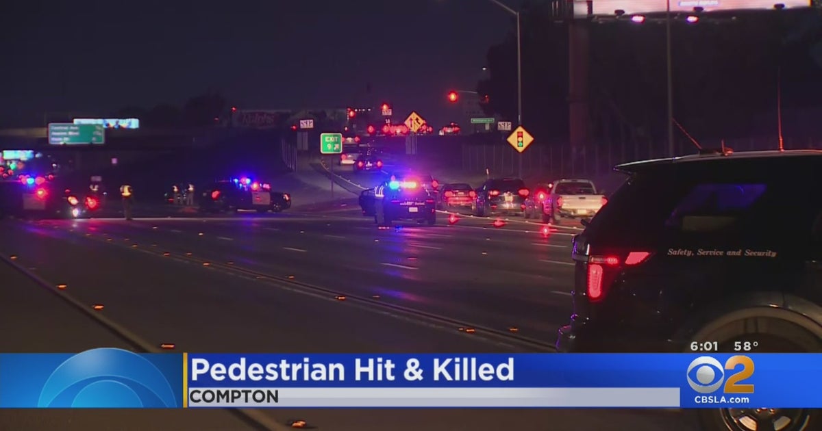 Pedestrian Hit And Killed On 91 Freeway In Compton - CBS Los Angeles