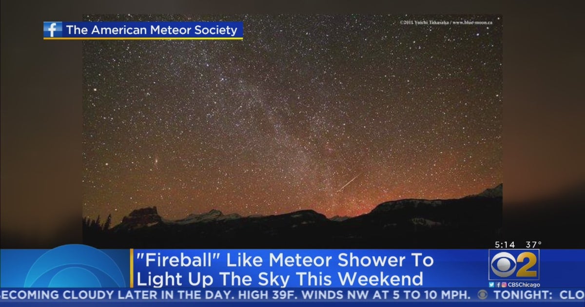 'Fireball' Like Meteor Shower To Light Up The Sky This Weekend - CBS ...