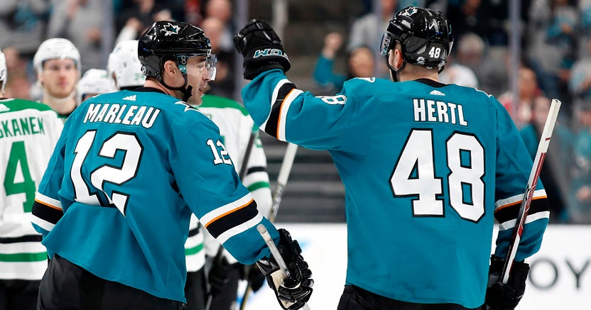 Burns, Marleau Lead Sharks to 2-1 Win Over Stars - CBS San Francisco