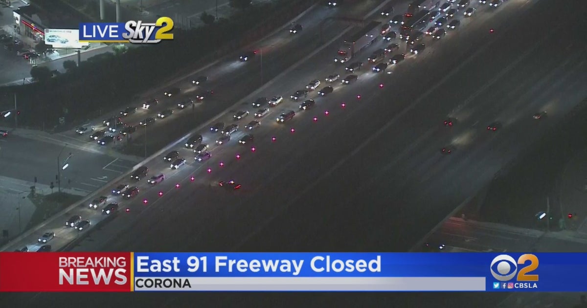 91 Freeway In Corona Reopened After Possible Reports Of A Man With A ...