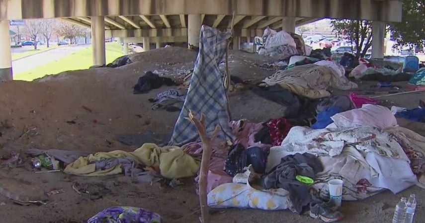Frustrations Growing Over Homeless Encampment In North Dallas - CBS Texas