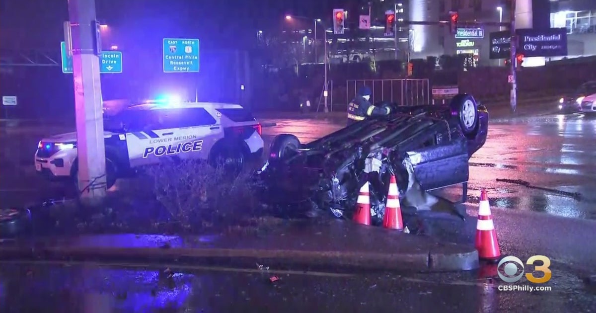 Driver Flees Scene After Crashing On City Avenue In Lower Merion