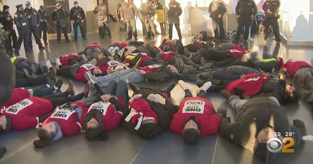 Nearly 3 Dozen Catering Workers Arrested During Protest At JFK Airport ...