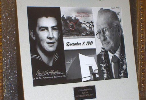 Donald Stratton, one of 3 remaining USS Arizona survivors from Pearl ...