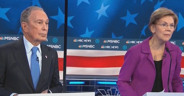 Mike Bloomberg faces attacks at first debate - CBS News