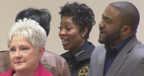 Dallas Police Chief Renee Hall Addresses Residents In City's Most ...