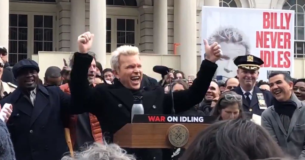 Billy Idol, Mayor Bill de Blasio Unveil 'Billy Never Idles' Anti-Idling ...