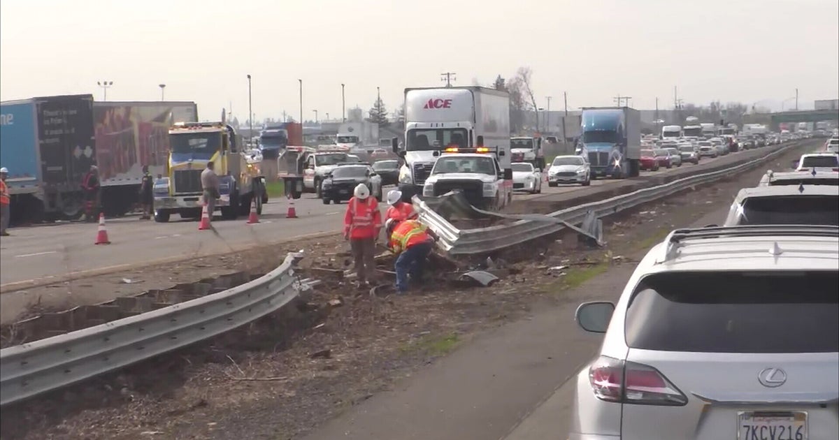CHP: Big Rig Goes Through I-80 Center Divider, Causing Multiple Injury ...