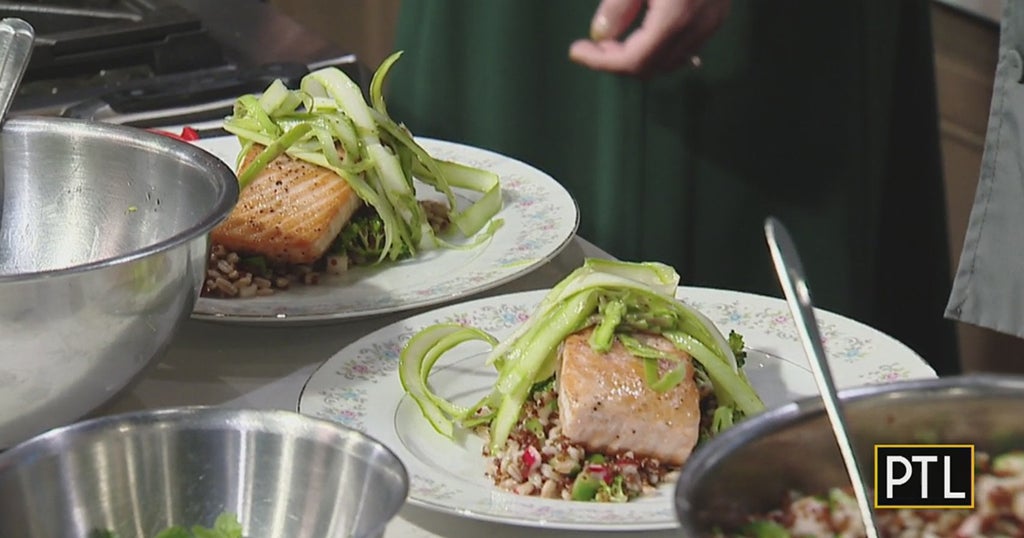 Chef Bill Fuller: Roasted Salmon With Three Grain And Asparagus Salad ...