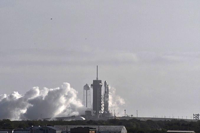 SpaceX Falcon 9 rocket aborts takeoff after engine ignition and ...