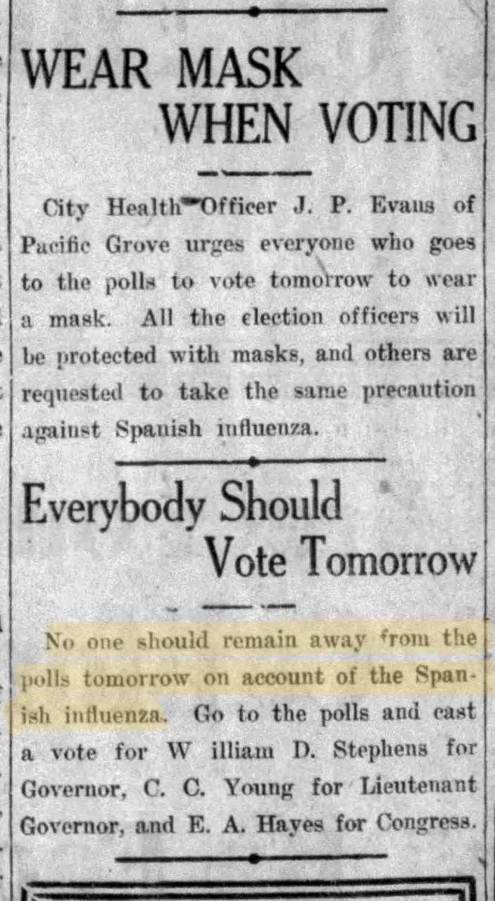 Voting during a pandemic? Here's what happened in 1918 - CBS News