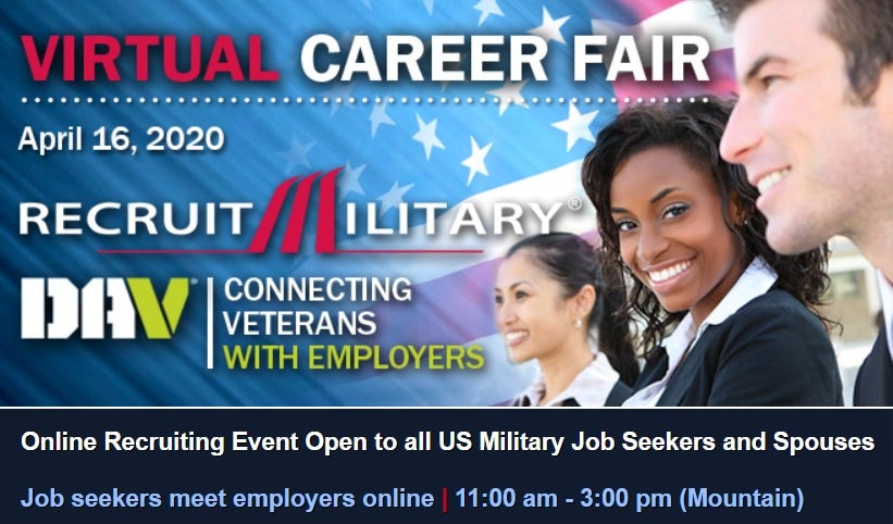 Recruiter Holding Virtual Job Fair For Veterans, Military Members And ...