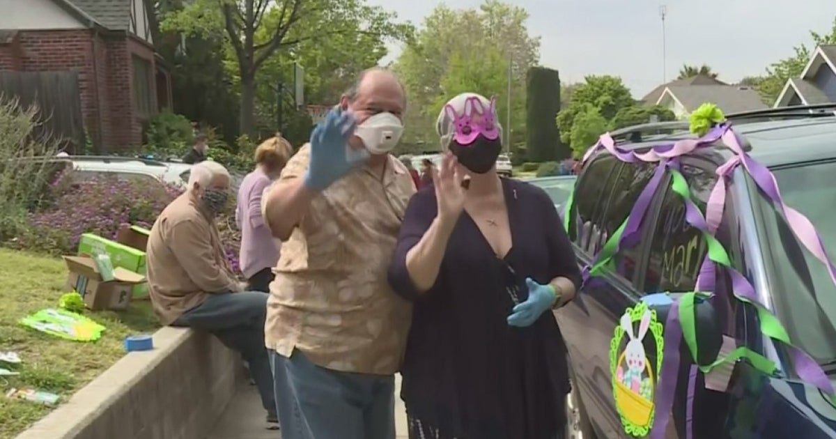 Family Surprises Great-Grandmother With Social Distance Easter Parade ...
