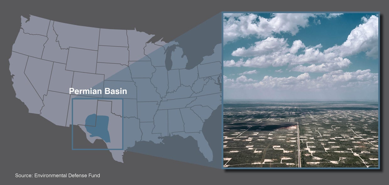 Satellite images show methane leaking from Permian Basin oil fields ...
