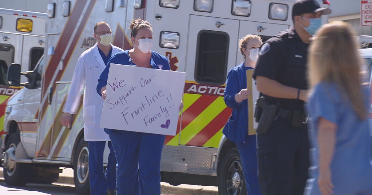 First Responders Thank Swedish Medical 'Frontline Family' - CBS Colorado