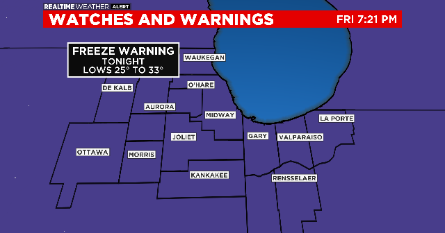 Chicago Weather: Freeze Warning Starts At Midnight - CBS Chicago