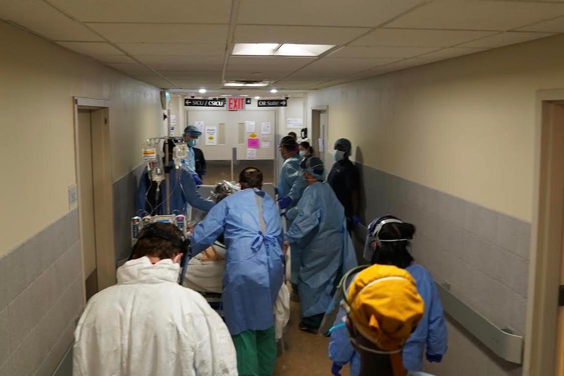 Inside the "Red Zone" of a New York hospital on the front lines of the ...