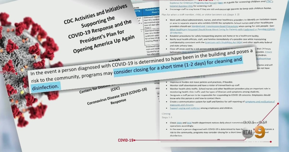 CDC Releases Detailed Road Map For Reopening Establishments - CBS Los ...