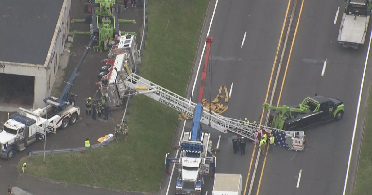 Firetruck Overturns In Bucks County Causing Multiple Road Detours ...