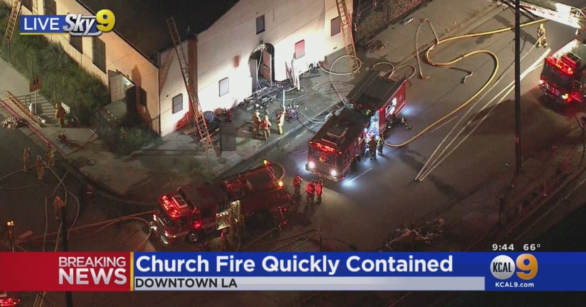 Downtown Los Angeles Church Fire Under Investigation - CBS Los Angeles