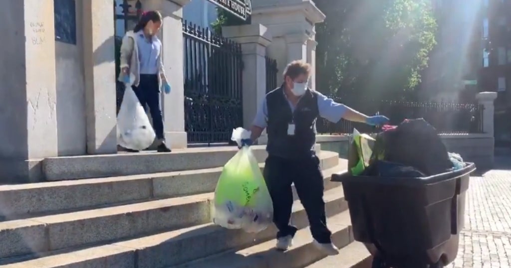 Volunteers Take To Boston Streets To Clean Up Damage After Protests ...