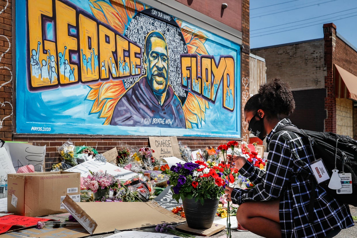 "Longevity and loyalty": Artists honor George Floyd with mural in ...