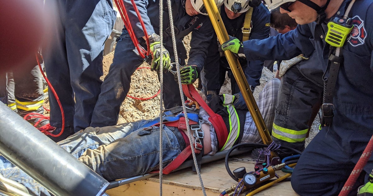 Sewer Rescue: Denver Firefighters Hoist Trapped Construction Worker ...