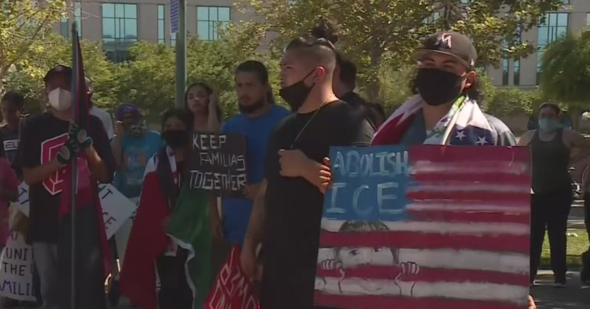 Protesters March Against ICE In Stockton - CBS Sacramento