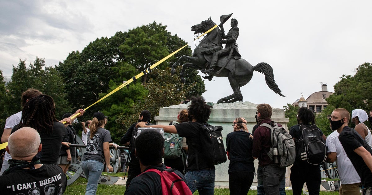 Four men charged for allegedly attempting to tear down Andrew Jackson ...