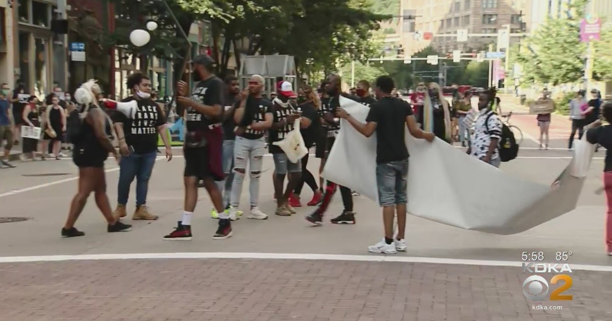 Downtown Pittsburgh Protests Merge With United Call For Justice - CBS ...