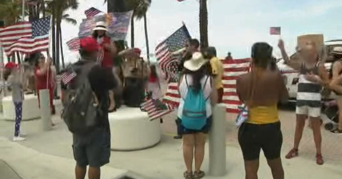 Demonstrators Take To The Beach To Protest Fort Lauderdale's 'Social ...