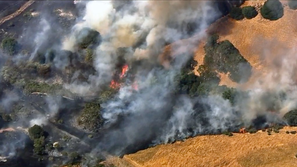 Grass Fire That Burned Near Rodeo Tank Farm Along I-80 50% Contained ...
