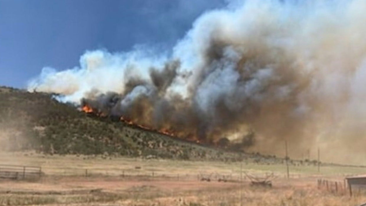 Streeter Fire In Moffat County Burns More Than 1,000 Acres - CBS Colorado