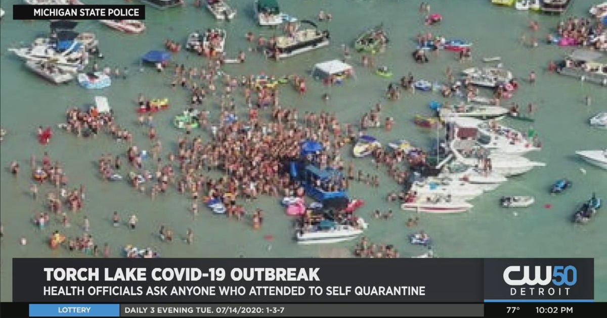 Health Officials Link Covid-19 Outbreak To Torch Lake Party - CBS Detroit