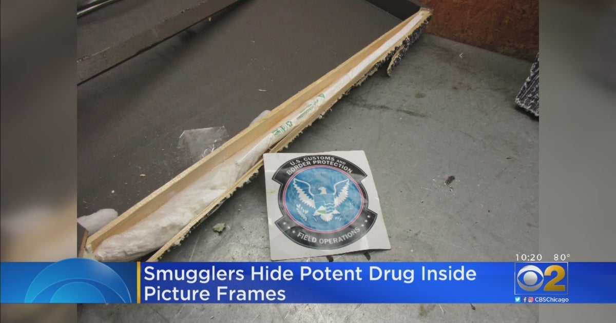 Smugglers Hide Potent Drug Inside Picture Frames - CBS Chicago
