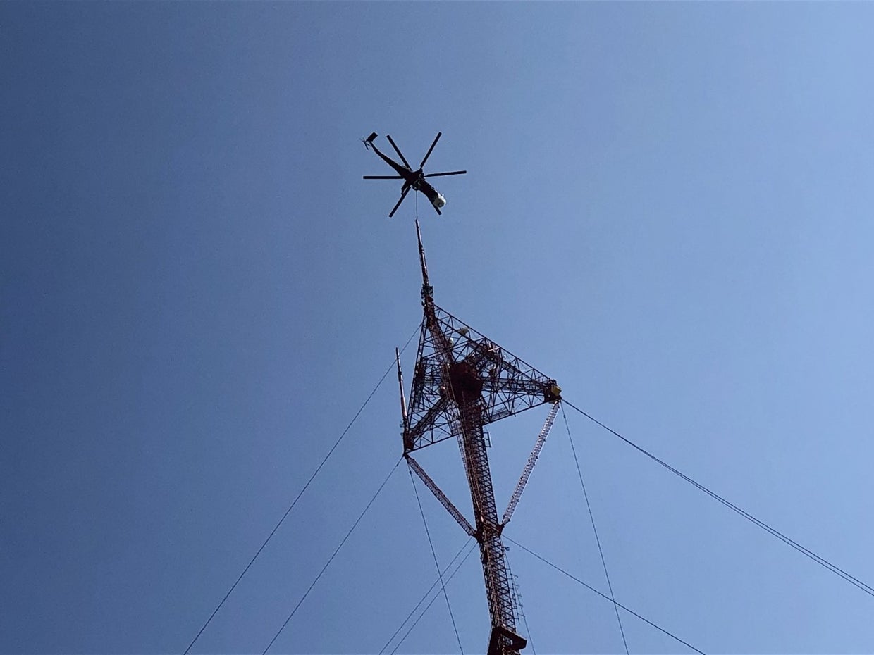 Work Underway On WJZ's Candelabra Tower; Old Antennas Removed - CBS ...