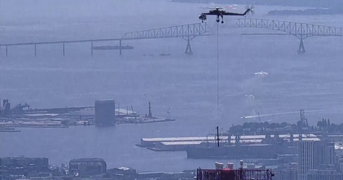 Work Underway On WJZ's Candelabra Tower; Old Antennas Removed - CBS ...