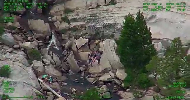 VIDEO: Injured Hiker Airlifted After Fall Near Cascade Falls - CBS ...