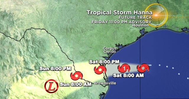 Tracking The Tropics: Hanna Strengthening & Forecast To Make Landfall ...