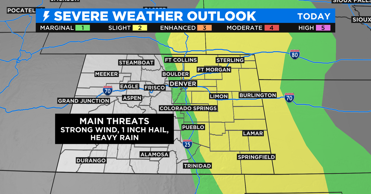 Colorado Weather: Hail And Damaging Winds Possible With Tuesday's ...