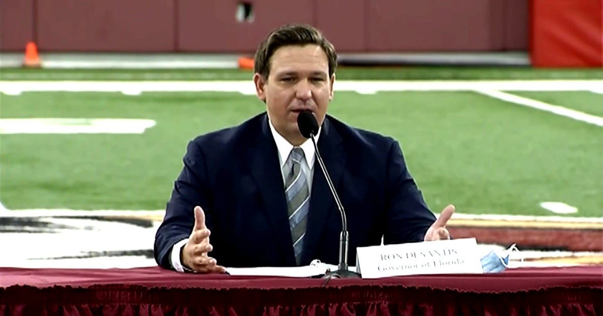 Florida Gov. Ron DeSantis Doesn't Want To Punt On Fall Football - CBS Miami