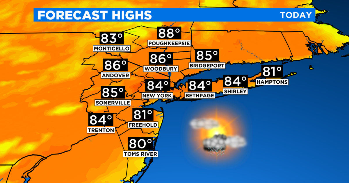 New York Weather: CBS2's 8/14 Friday Afternoon Forecast - CBS New York
