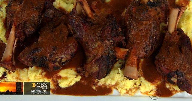 Chef Tony Maws' Morrocan harroset braised lamb shanks - CBS News