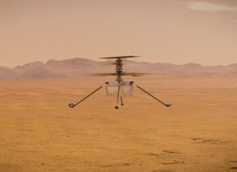 Mars helicopter reaches "big milestone" on flight to planet - CBS News