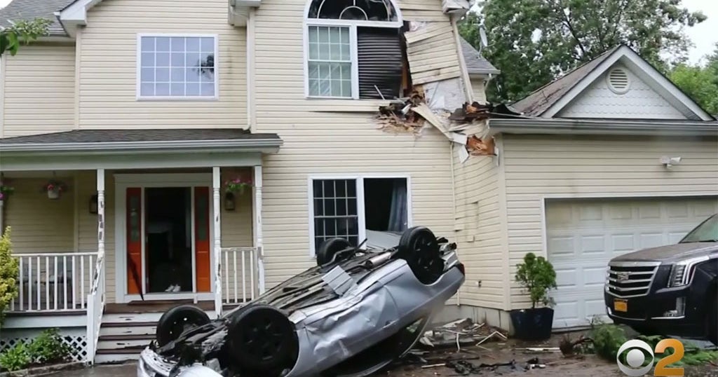 Vehicle Crashes Through Second Floor Of Suffolk County Home After ...